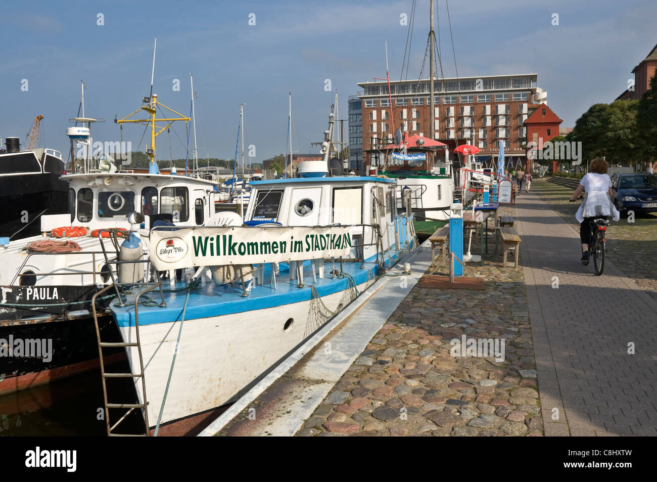 Barth Harbour, Mecklenburg-Western Pomerania, Germany, Europe Stock ...