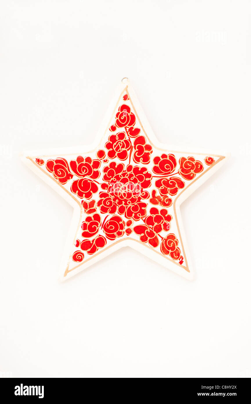 White papier mache christmas decoration hi-res stock photography and ...