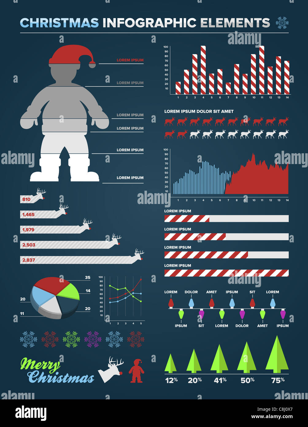 Christmas infographic hi-res stock photography and images - Alamy