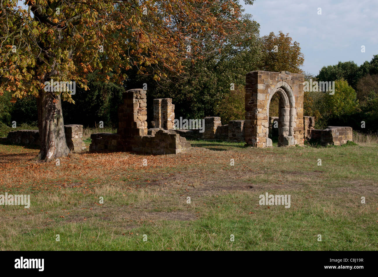 Alvecote Priory ruins, Warwickshire, UK Stock Photo - Alamy