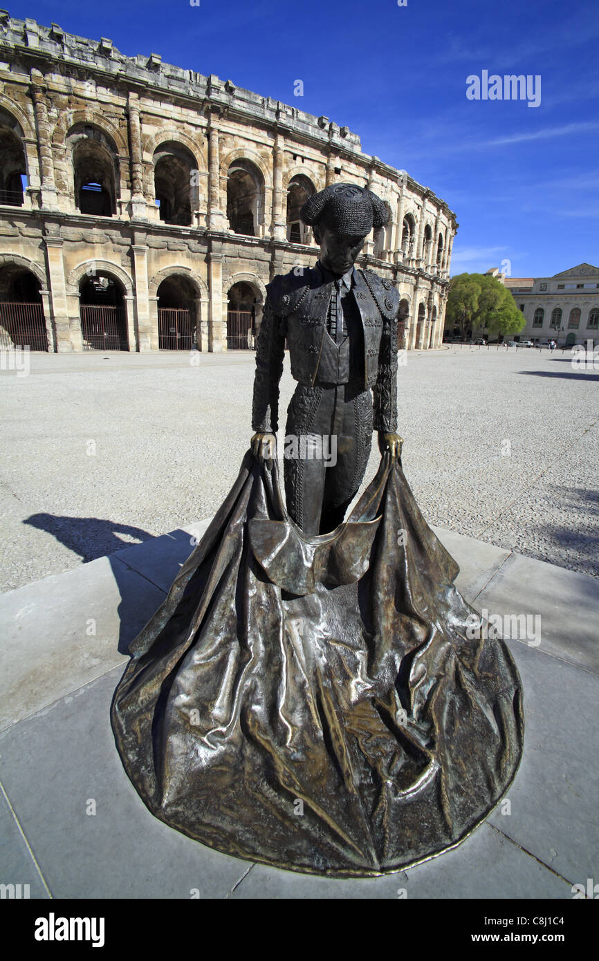 Nimes roman monuments hi-res stock photography and images - Alamy