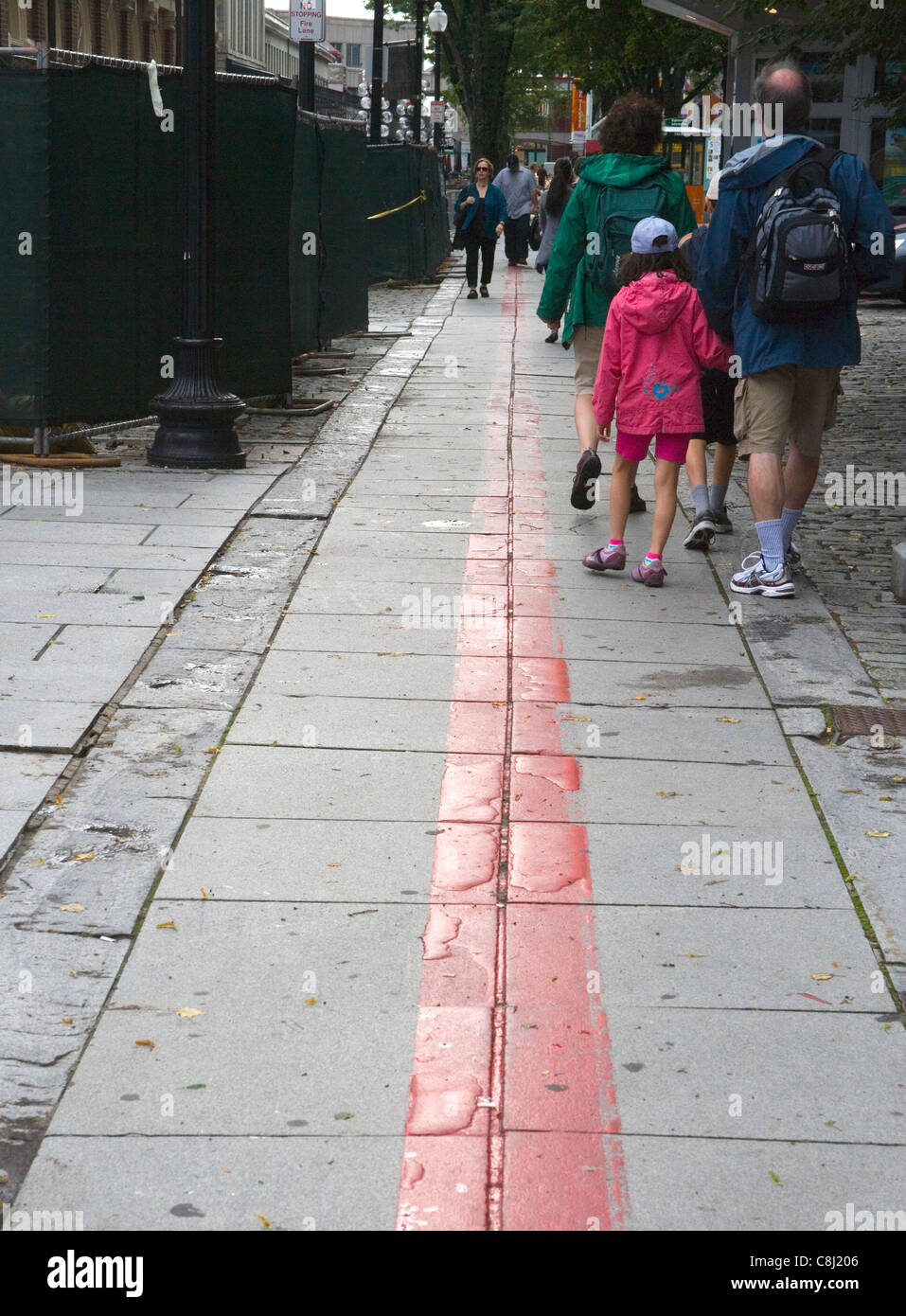 Freedom trail red line hi-res stock photography and images - Alamy