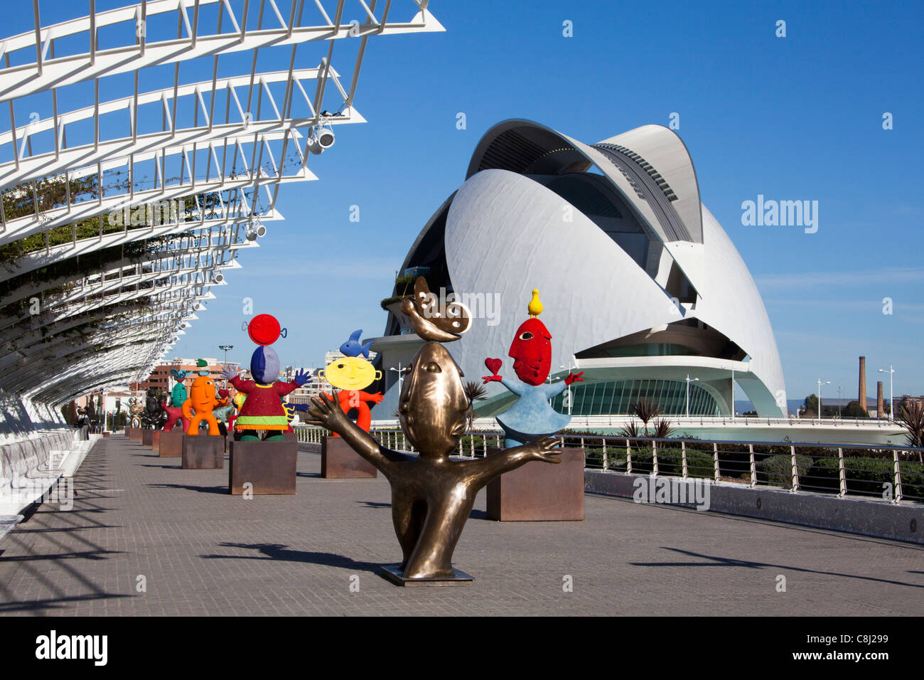 Spain, Europe, Valencia, City of Arts and Science, Calatrava ...