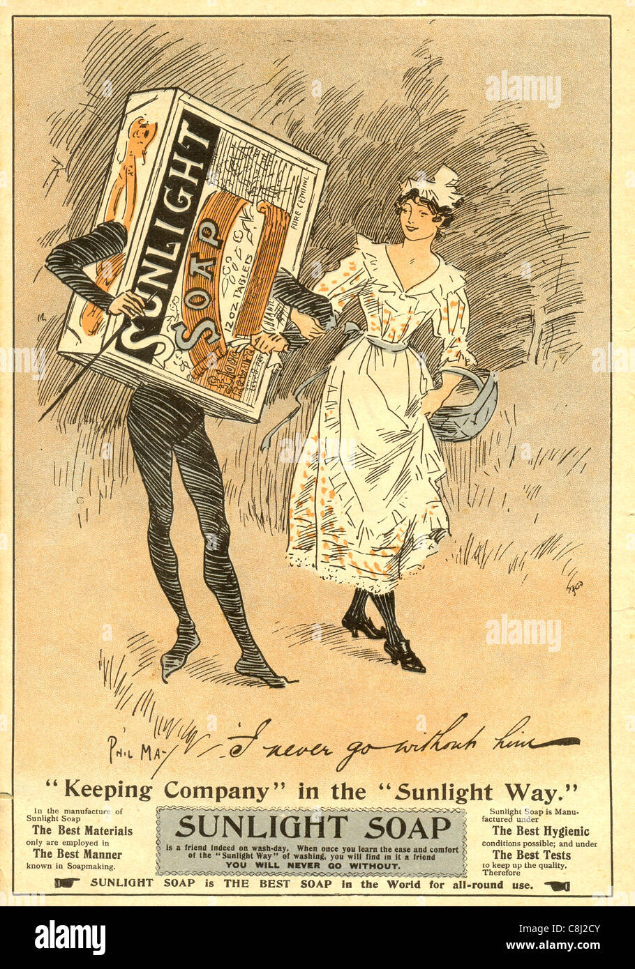 Sunlight soap advert hi-res stock photography and images - Alamy