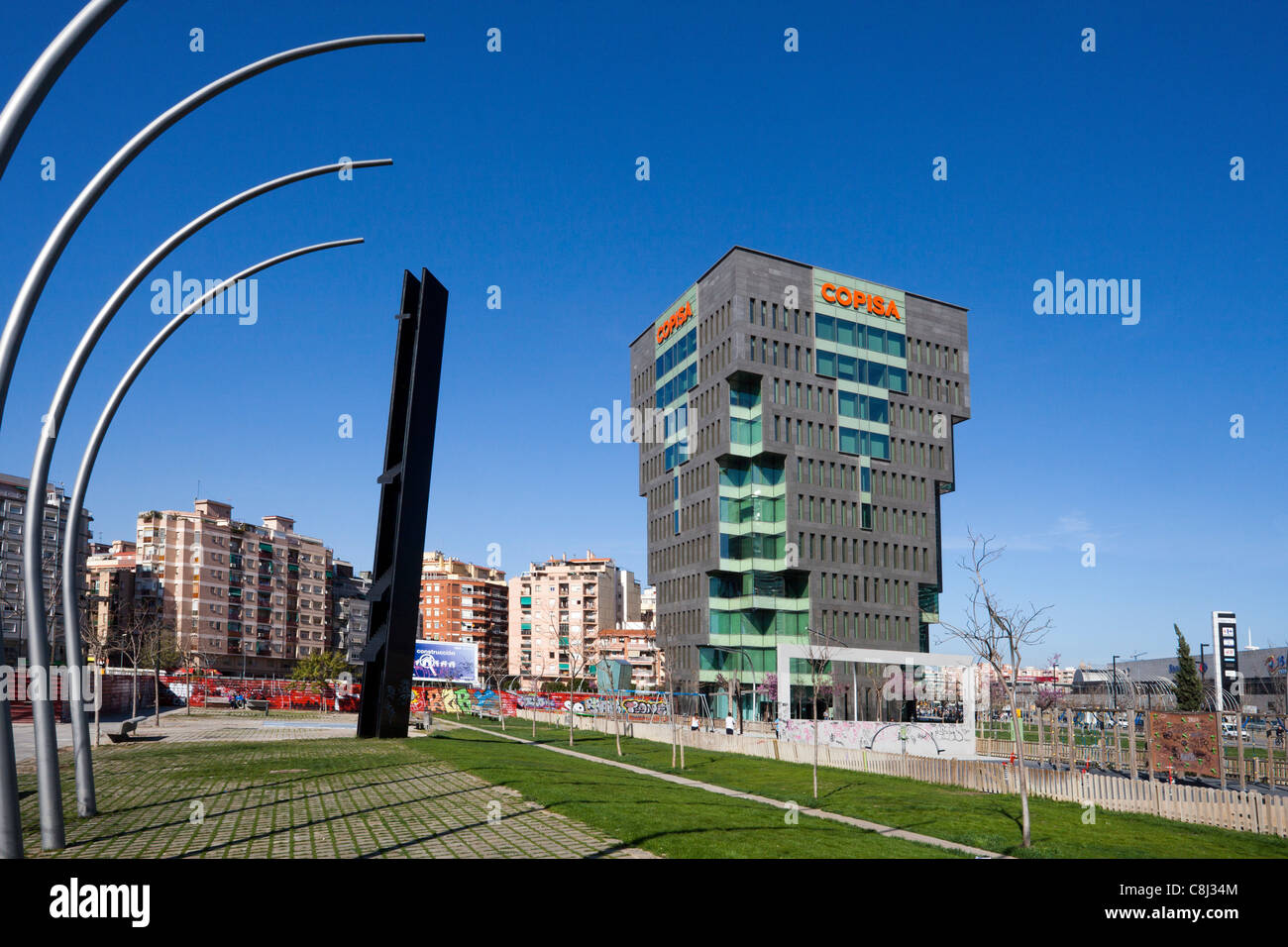 Spain, Europe, Catalunya, Barcelona, city, Gran Via, Avenue, Europa ...