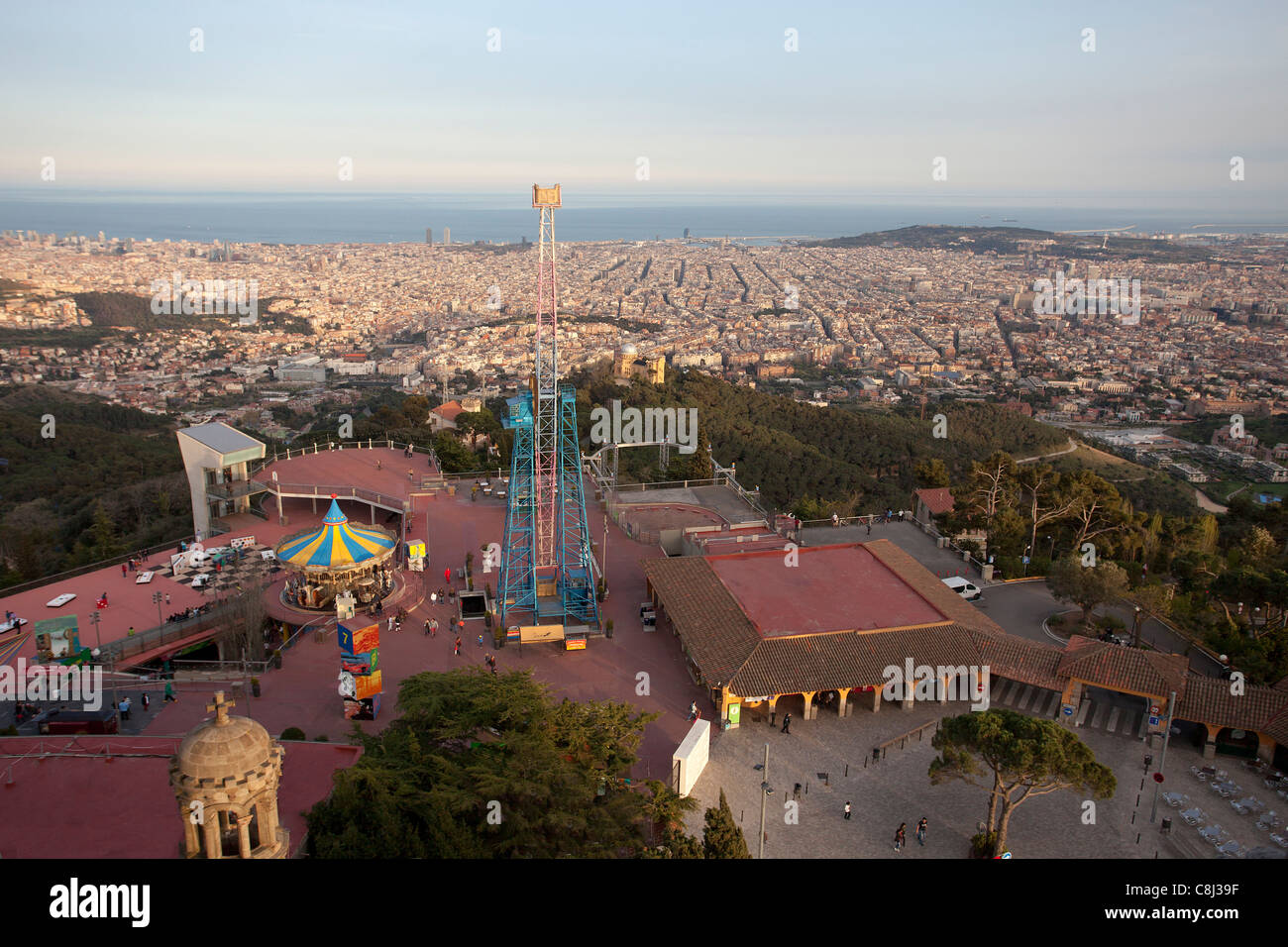 Barcelona overview barcelona hi-res stock photography and images - Alamy