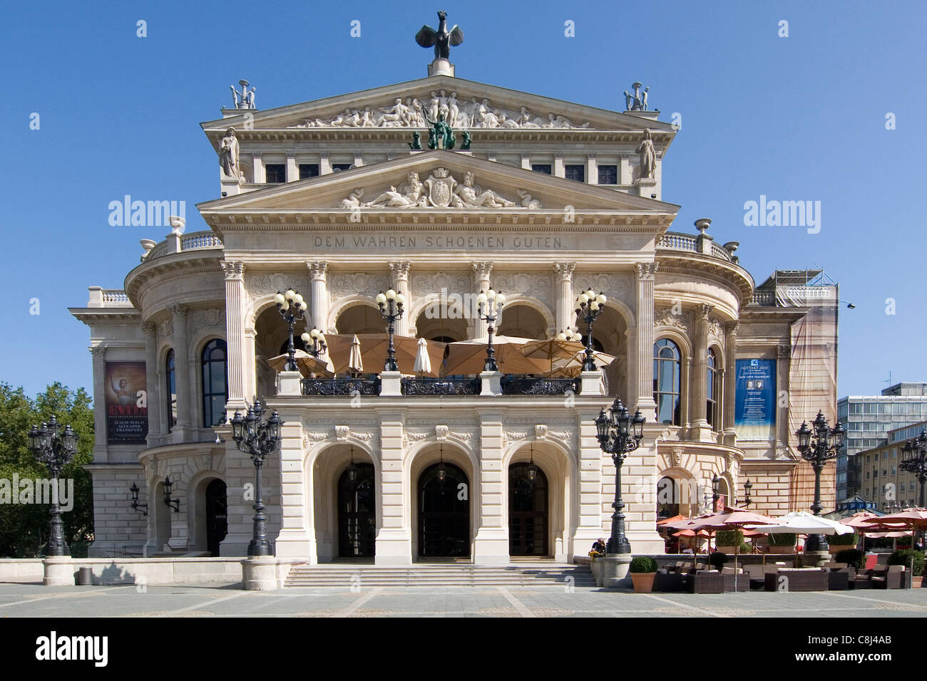 Old opera, Frankfurt, opera-house, architecture, architectural style ...