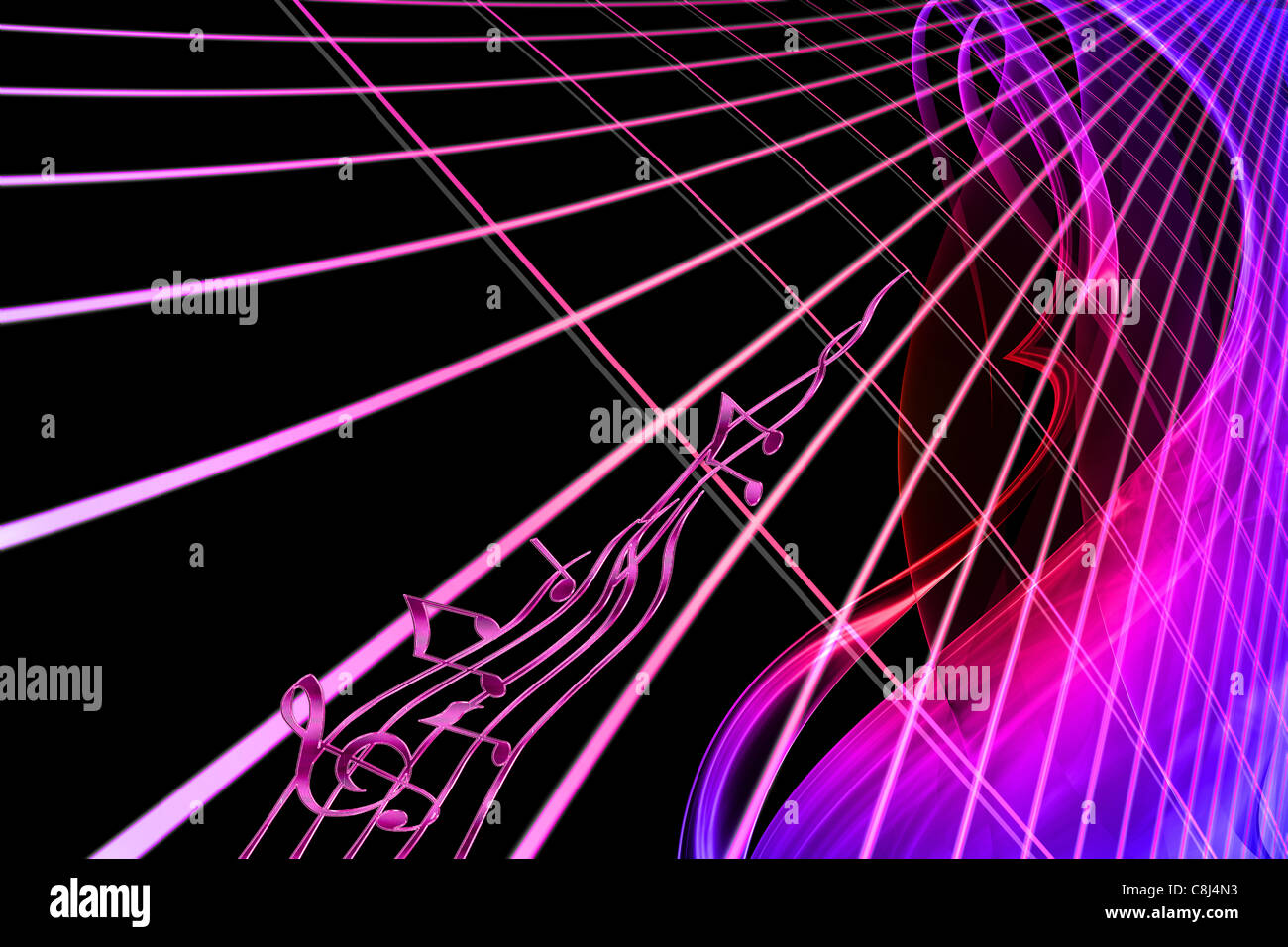 gradient musical pattern Stock Photo - Alamy