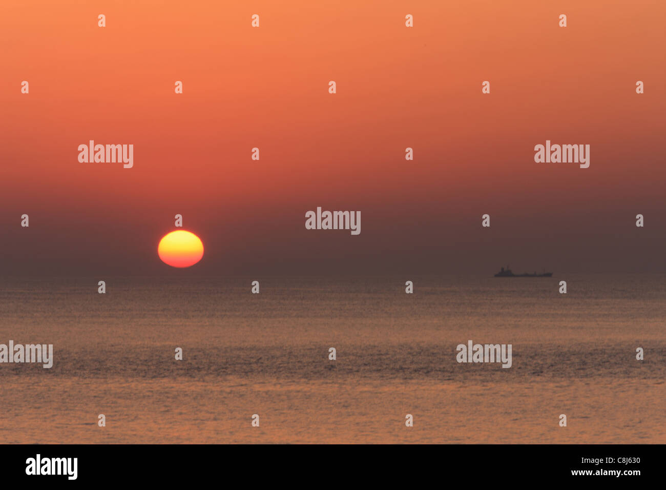 Sunset, Japan, Asia, Asia, sea, ocean, sunset, sunrise, atmospheric ...