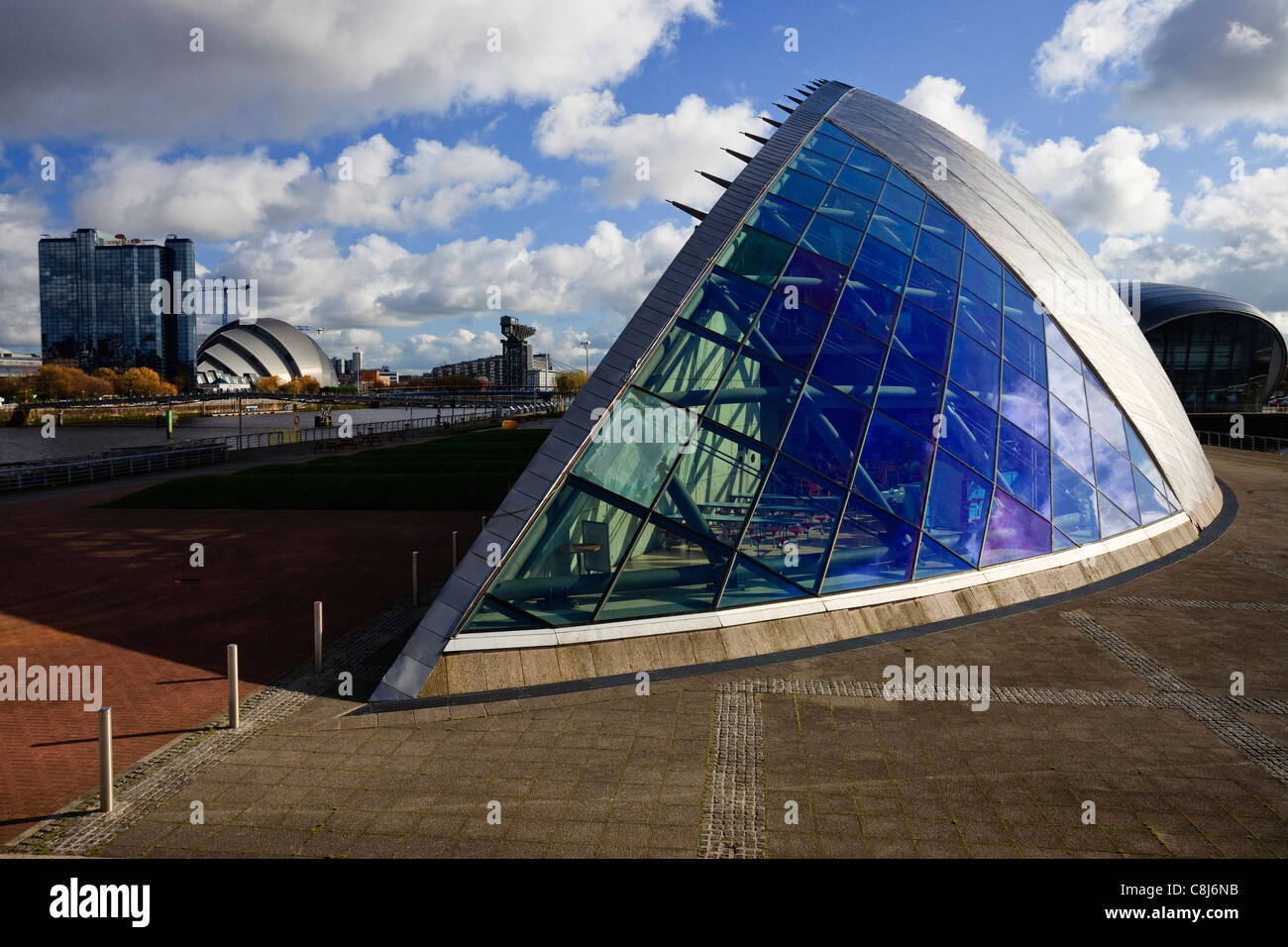 Glasgow Science Centre Museum, near Govan, River Clyde, Glasgow with ...