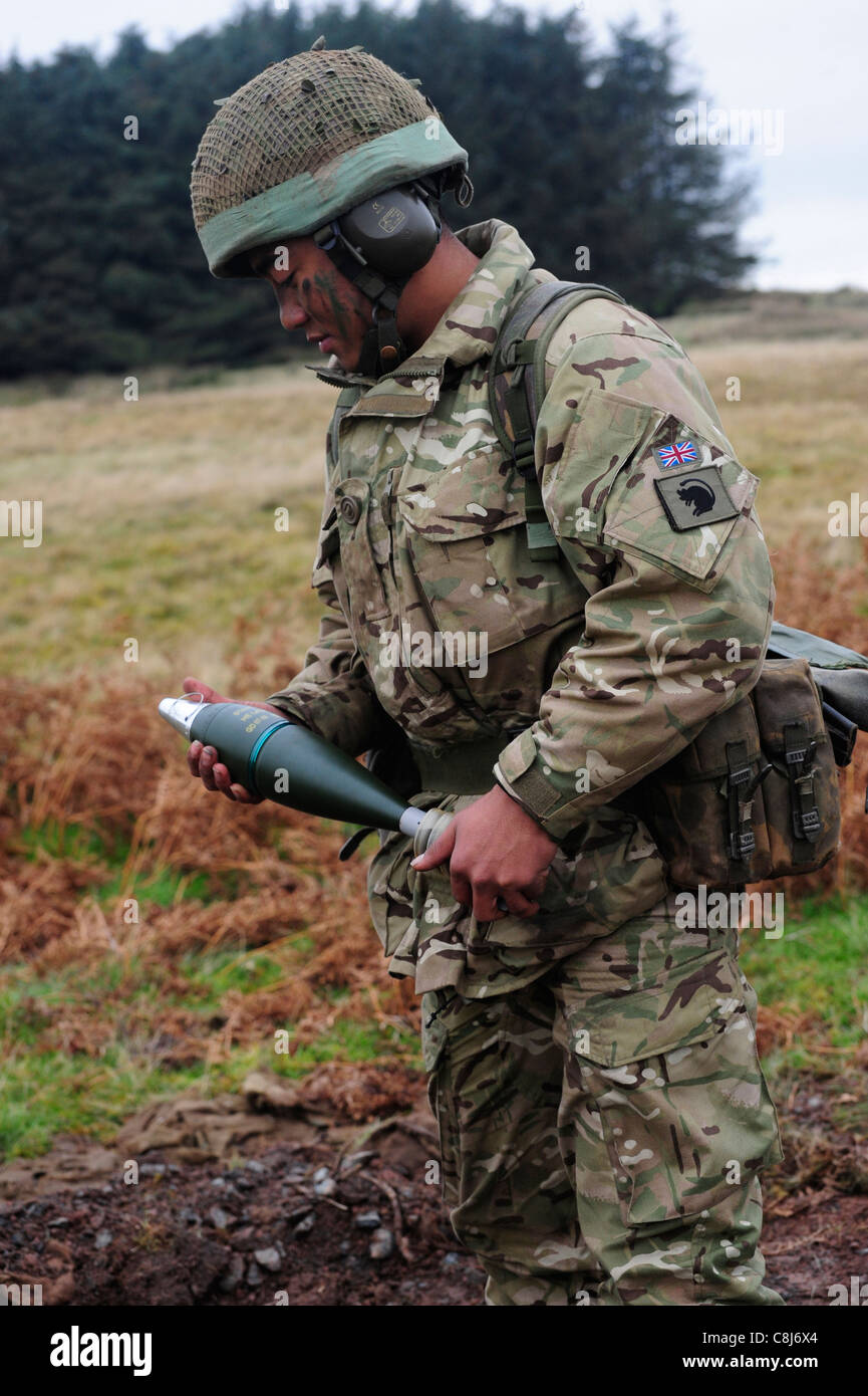 he L16A2 81mm Mortar is a Battlegroup level indirect fire weapon Stock ...