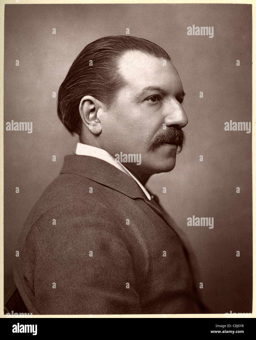 Vintage photograph of Victorian actor James Fernandez from 1883 Stock ...