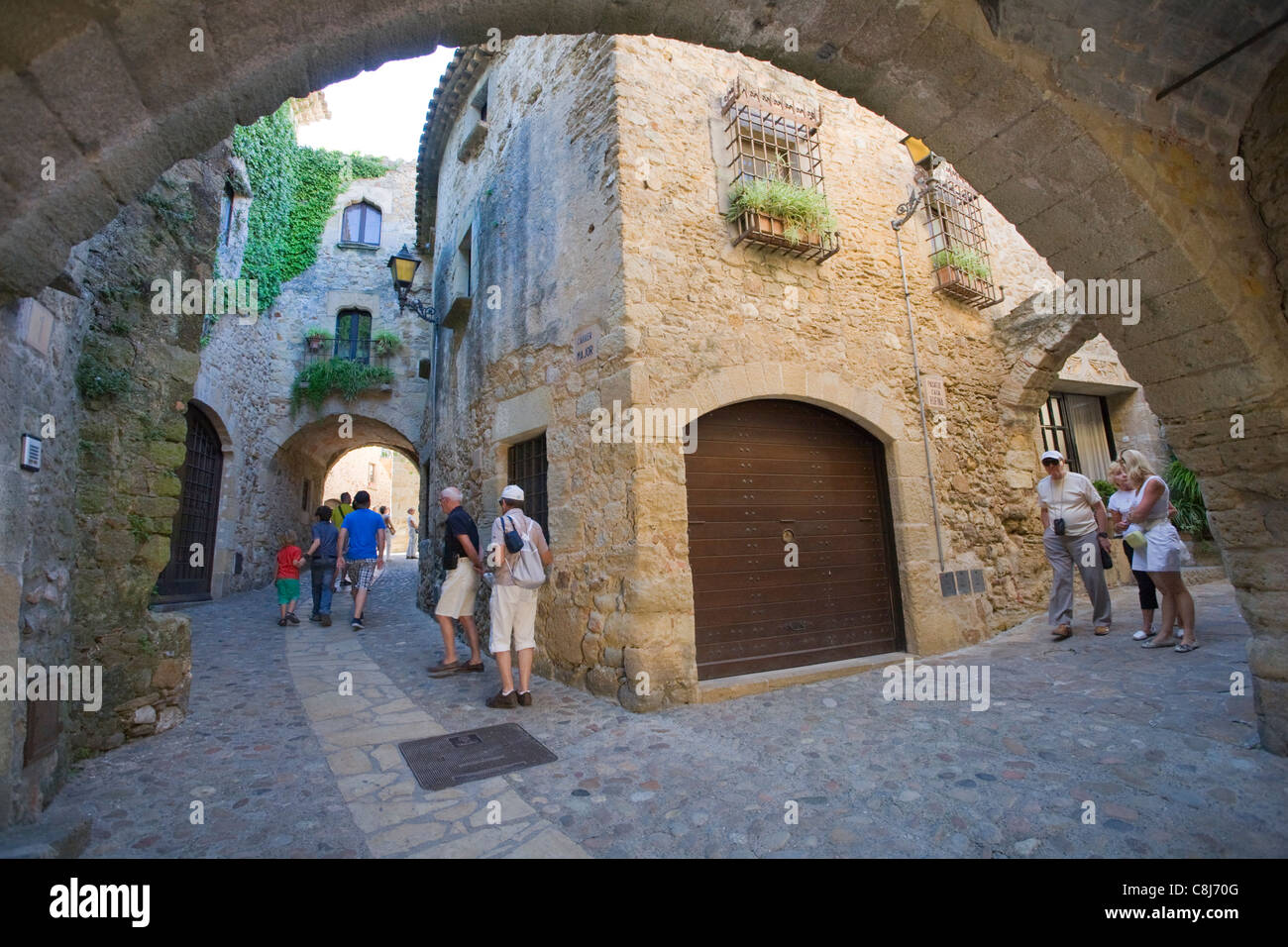 Pals medieval village, Catalonia, Spain Stock Photo - Alamy