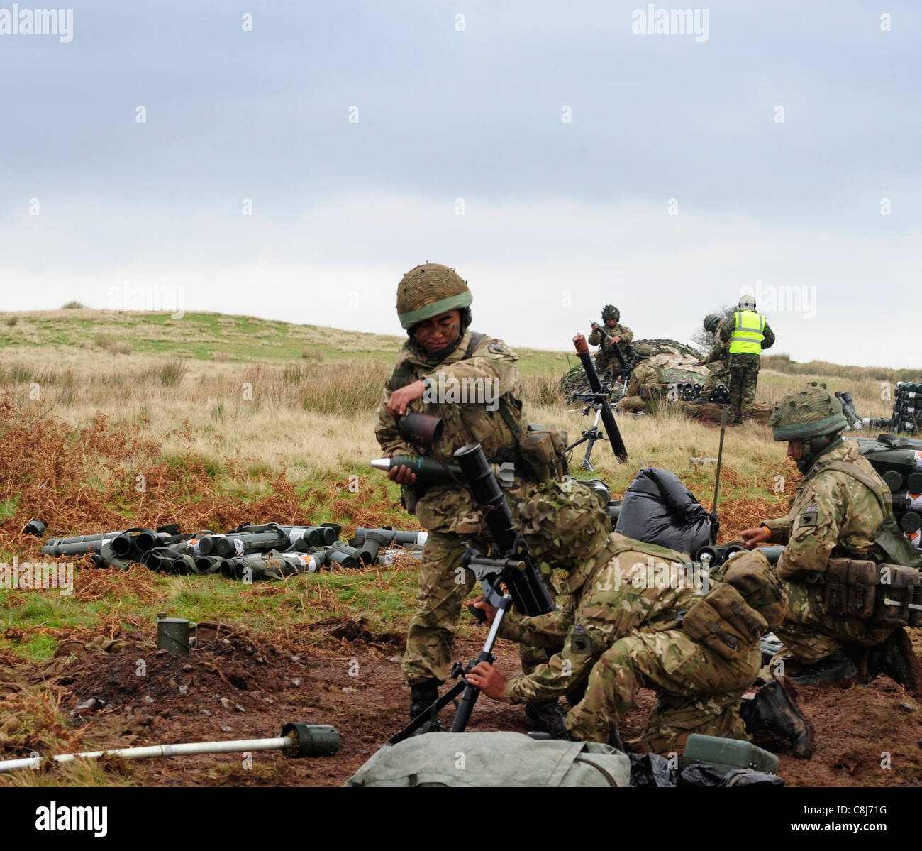 he L16A2 81mm Mortar is a Battlegroup level indirect fire weapon Stock ...