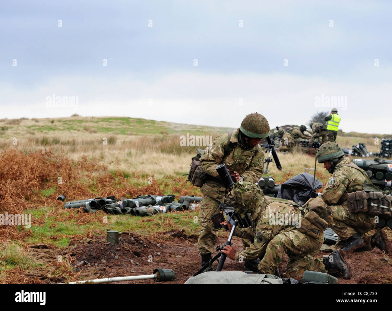 he L16A2 81mm Mortar is a Battlegroup level indirect fire weapon Stock ...