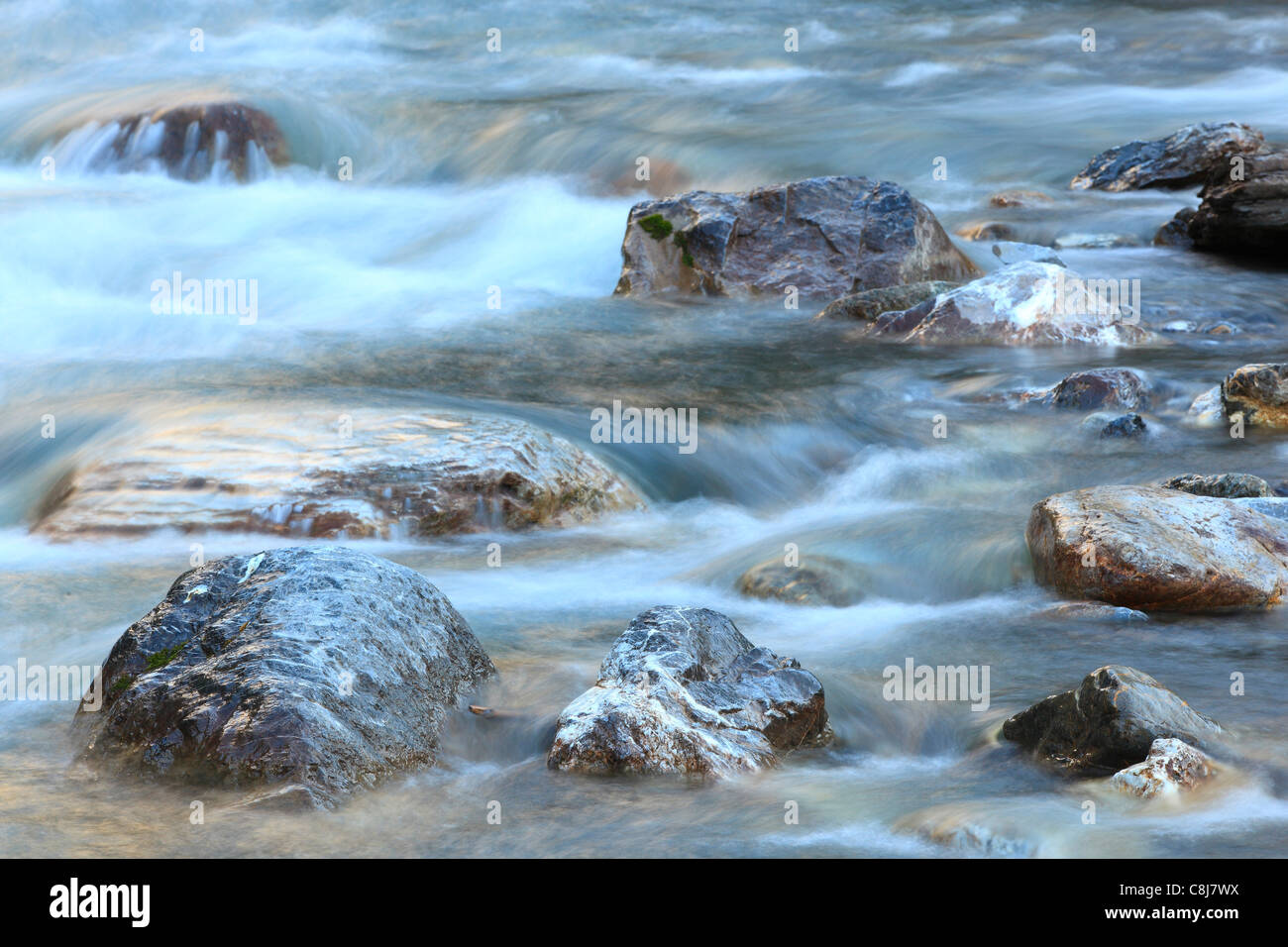creek, brook, detail, energy, river, riverbed, pattern, rushing ...
