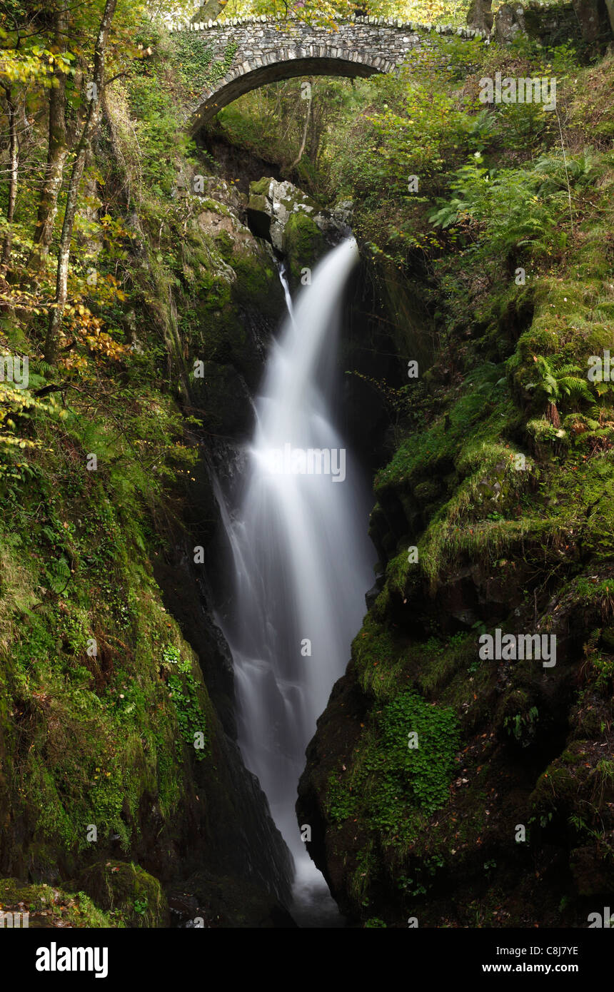 "Aira Force" waterfall, Ullswater, [Lake District National Park ...