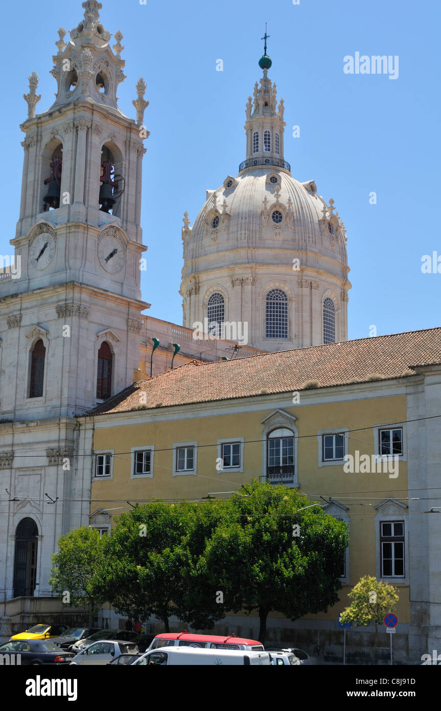 Dome of estrela basilica hi-res stock photography and images - Alamy