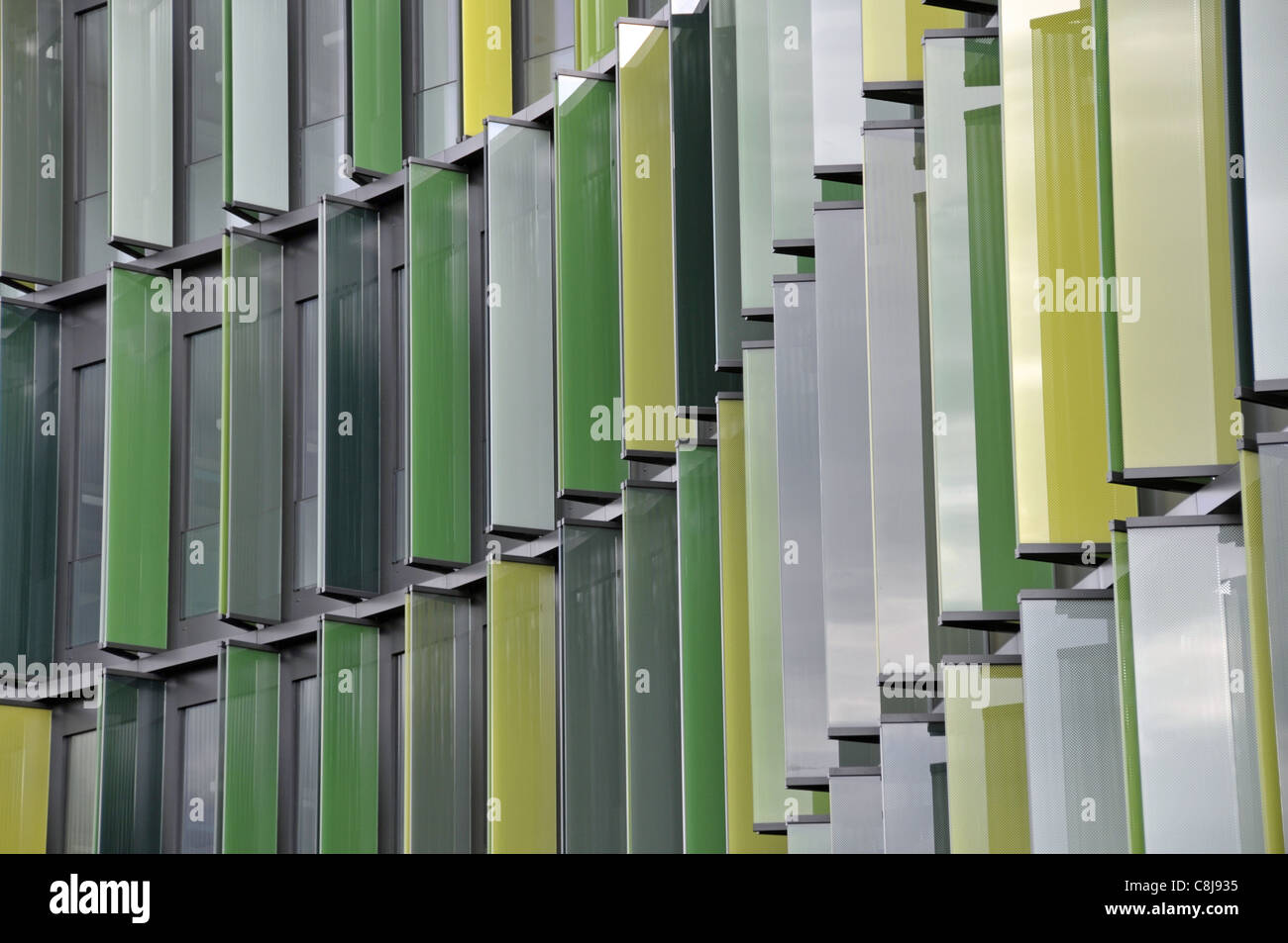 Architecture, cutting, detail, Bayenthal, office, office building ...