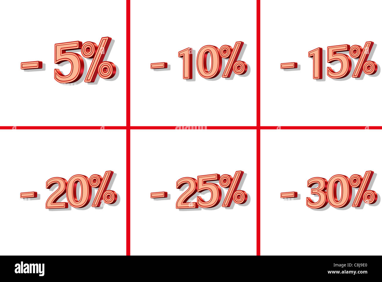percent discount 3d symbol Stock Photo - Alamy