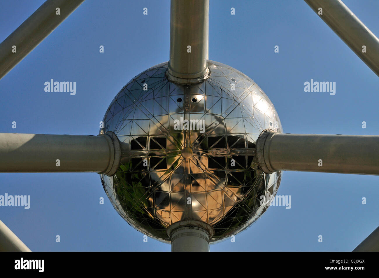 Atomium, architecture, Brussels, Belgium, landmarks, Europe, landmark ...
