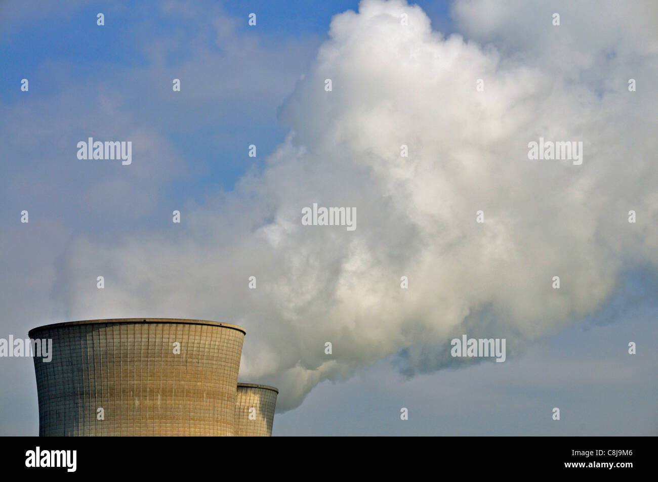 Atom, nuclear energy, nuclear, energy, nuclear power station, Bavaria ...