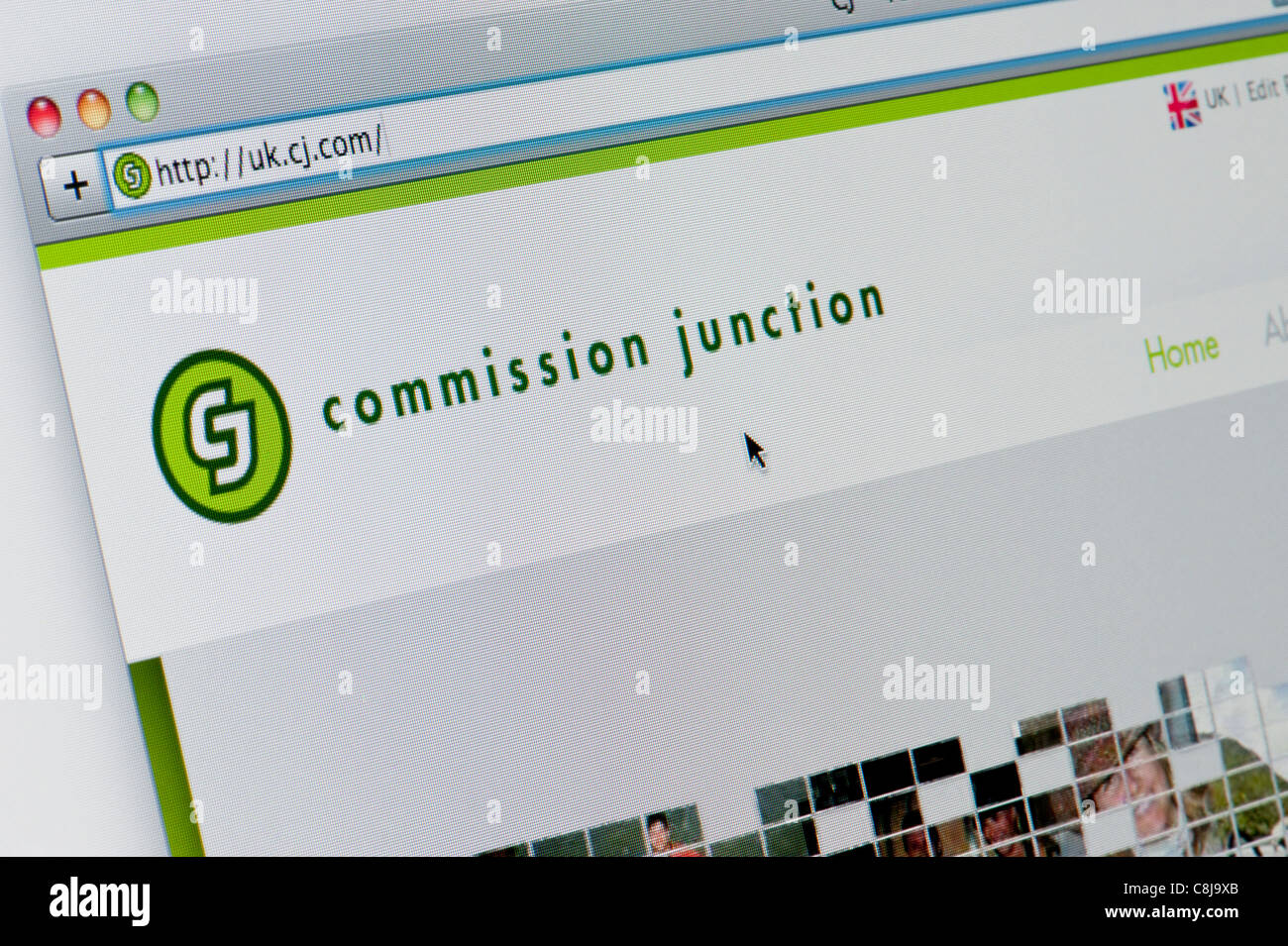 Close up of the Commission Junction logo as seen on its website. (Editorial use only: ­print, TV ...