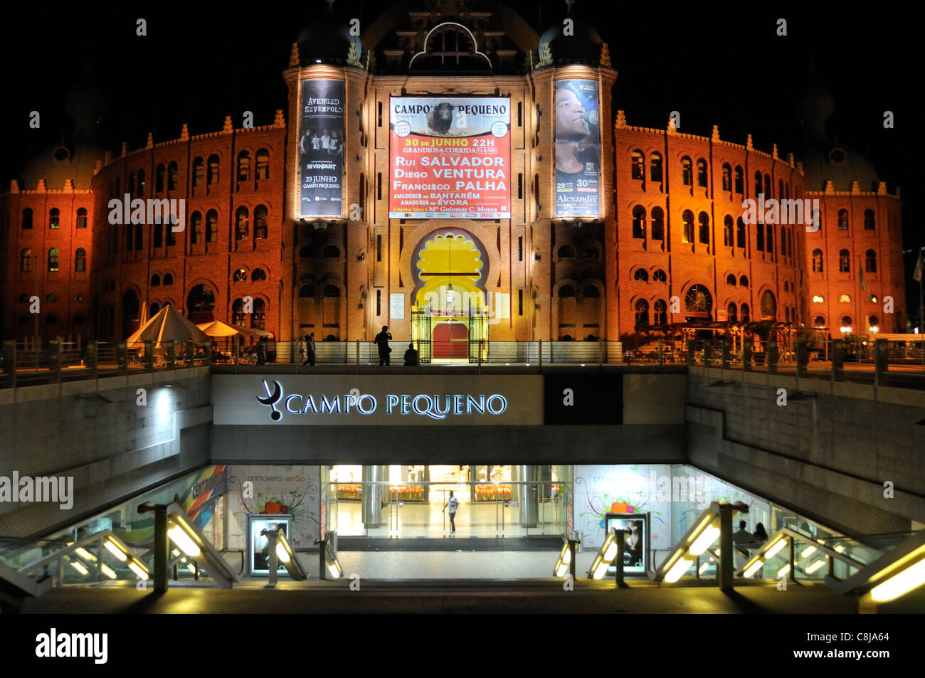Old bullring and arena Campo Pequeno Stock Photo - Alamy