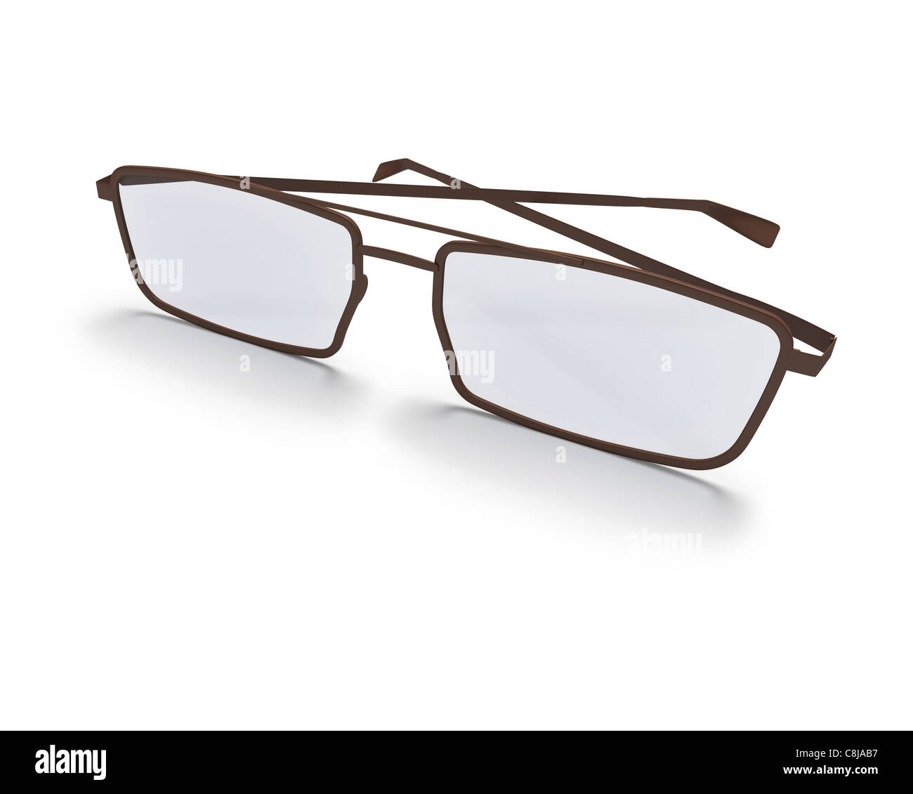 Eye glasses or spectacles on white background Stock Photo - Alamy