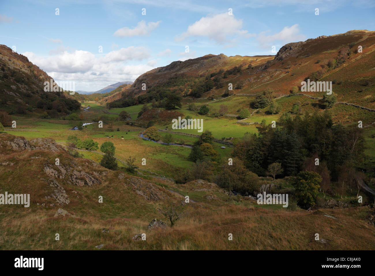 [Watendlath Valley], Borrowdale, "Lake District", Cumbria, England, UK ...