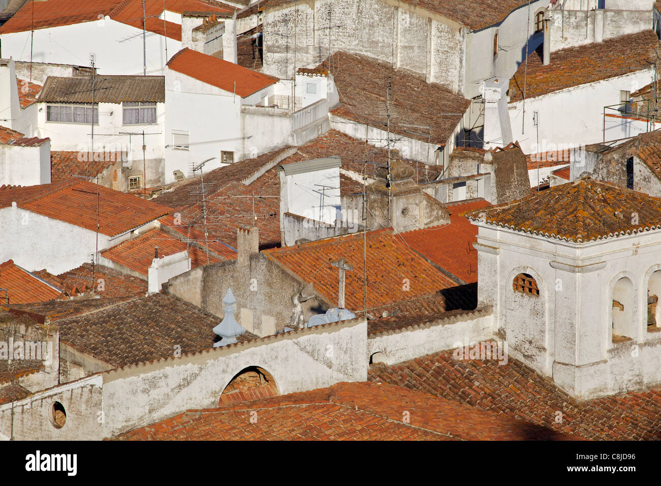 Terracotta Roofs of a Medieval European Village Stock Photo - Alamy