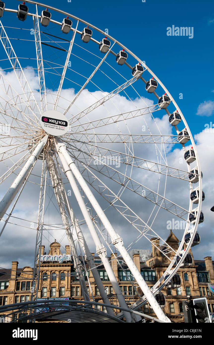 The Wheel of Manchester, Exchange Square, Manchester, England, UK ...