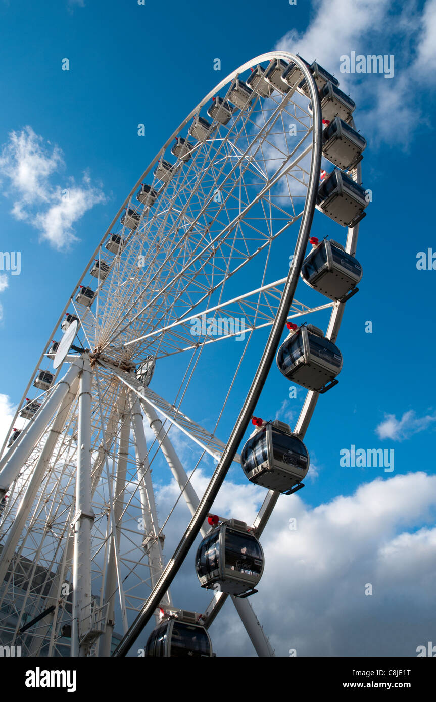 The Wheel of Manchester, Exchange Square, Manchester, England, UK Stock ...