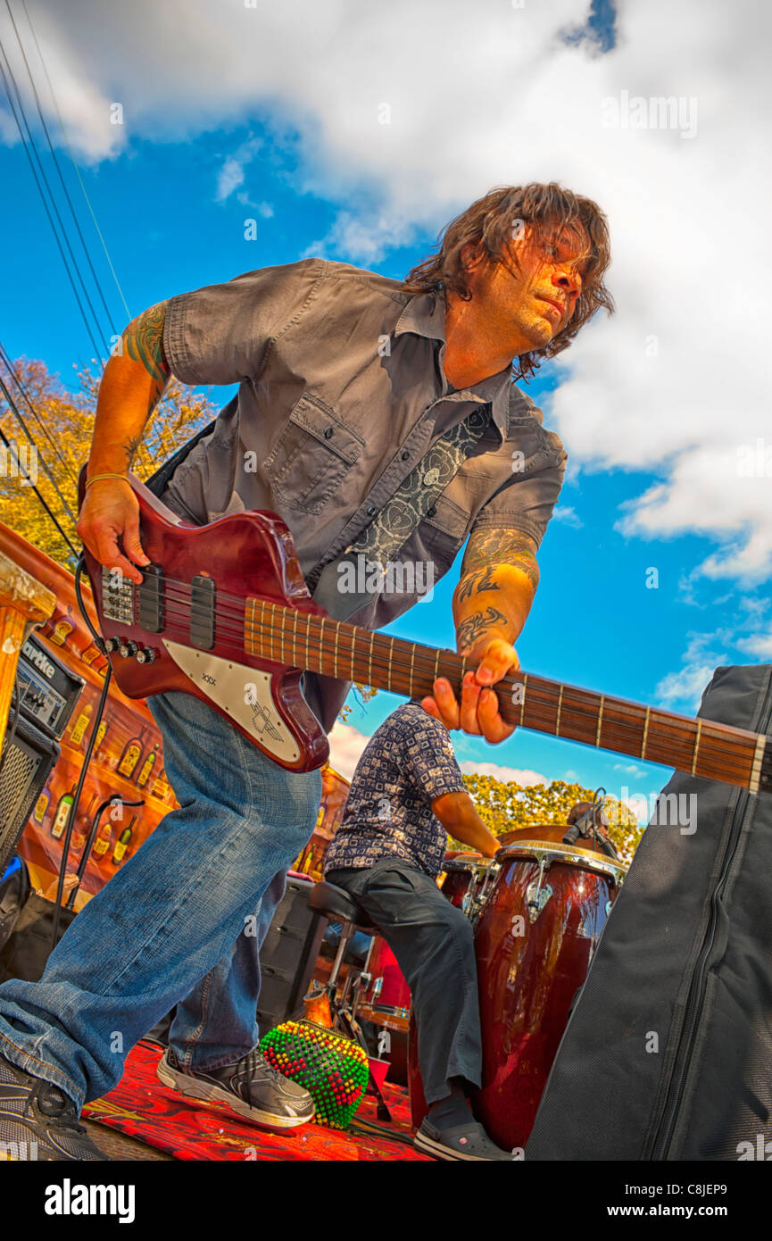 Bassist Joe Pagano, from below, of "Sweet Suzi and Sugafixx" blues ...