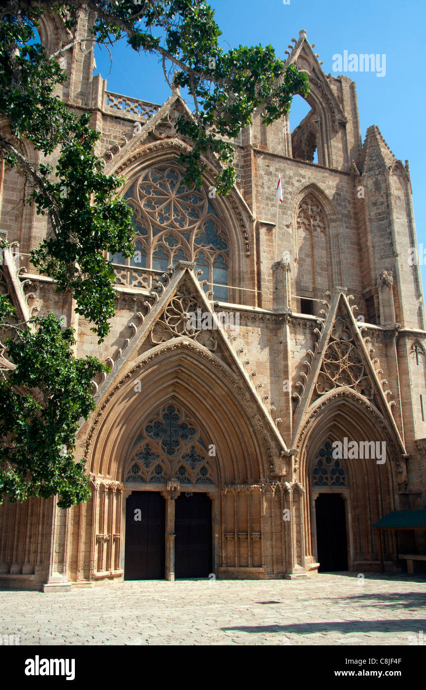Lala Mustafa Pasa Mosque (formerly St Nicholas Cathedral), Famagusta ...