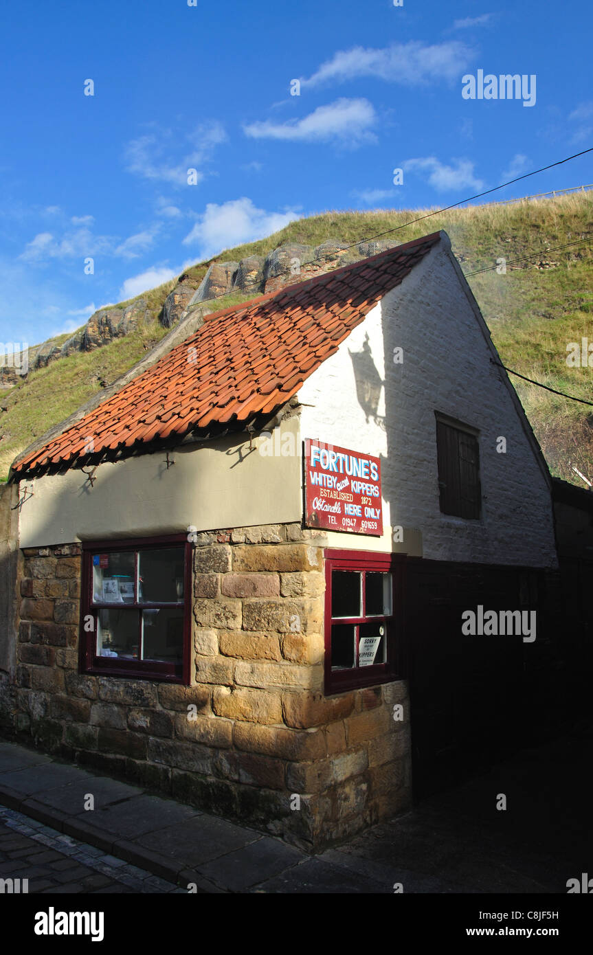 Fortunes Kippers smokehouse, Henrietta Street, Whitby, North Yorkshire ...