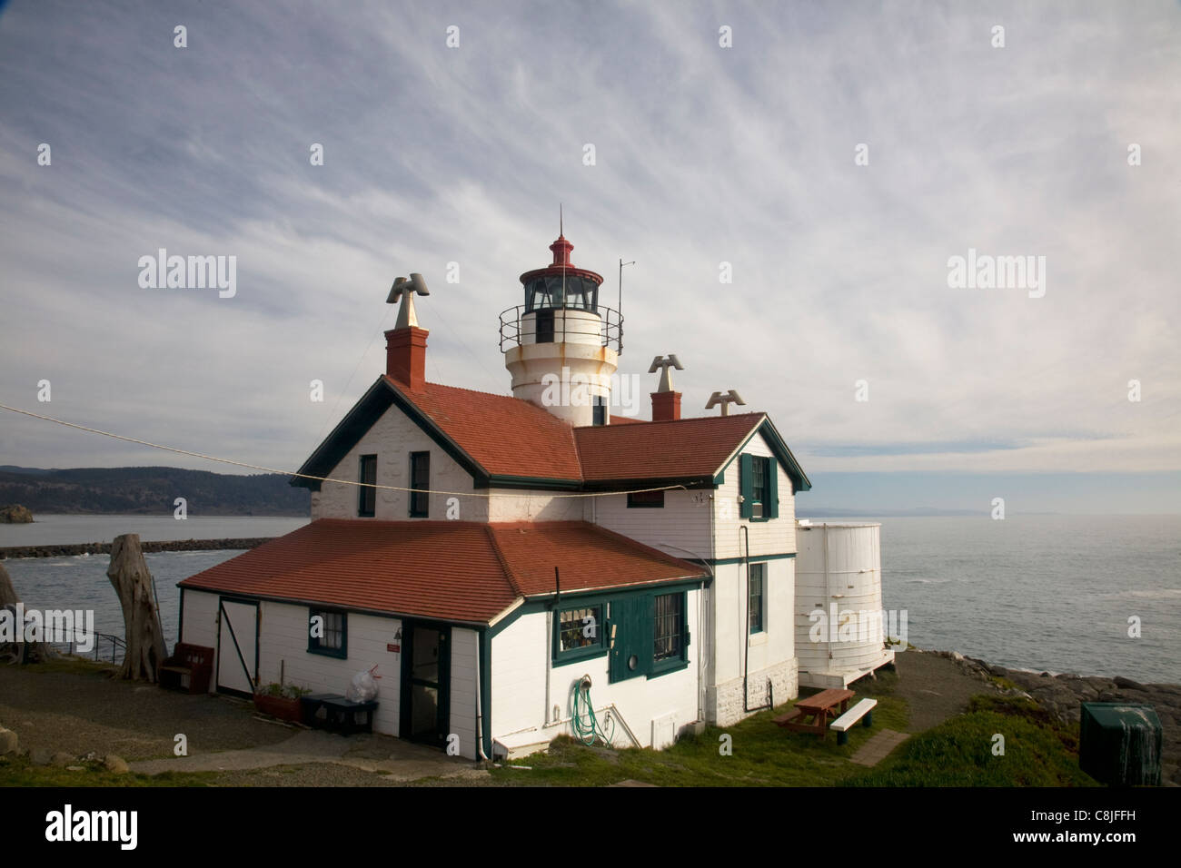 CA00848-00...CALIFORNIA - Battery Point Lighthouse located on a small ...