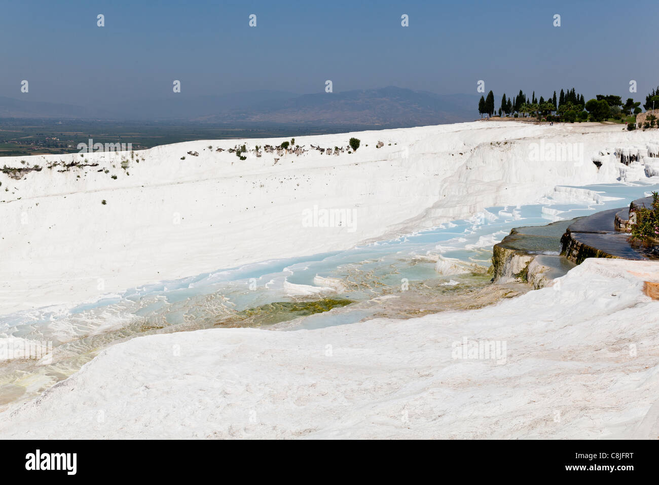 Calcium waterfalls Pamukkale Turkey Stock Photo - Alamy