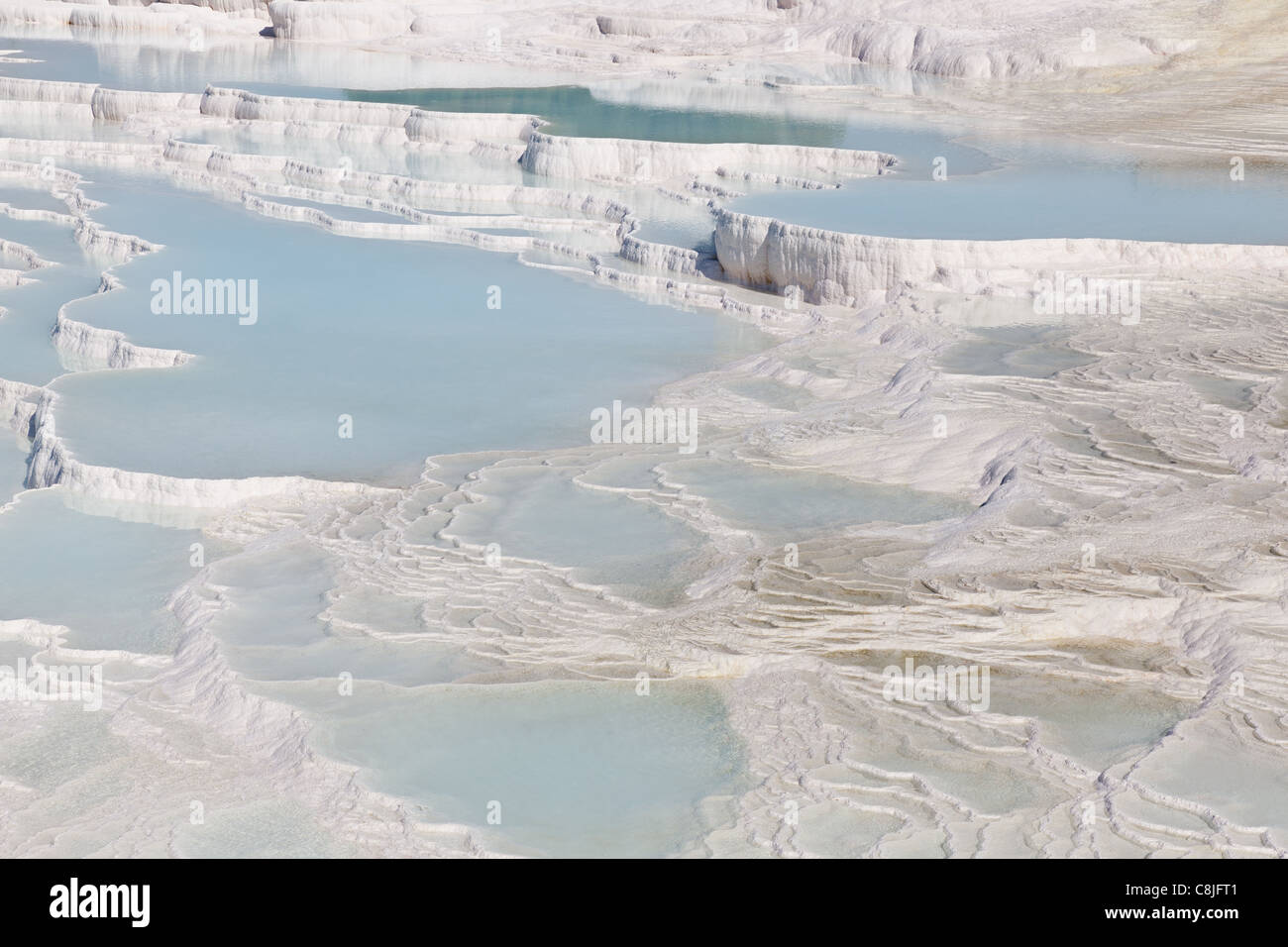 Calcium waterfalls Pamukkale Turkey Stock Photo - Alamy