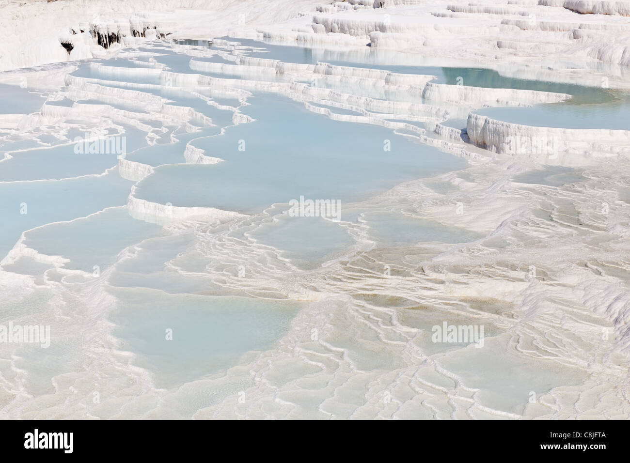 Calcium waterfalls Pamukkale Turkey Stock Photo - Alamy
