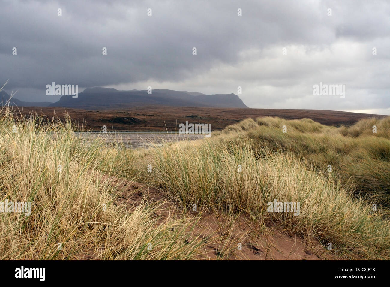 scottish coastal scenery in stormy ambiance Stock Photo - Alamy