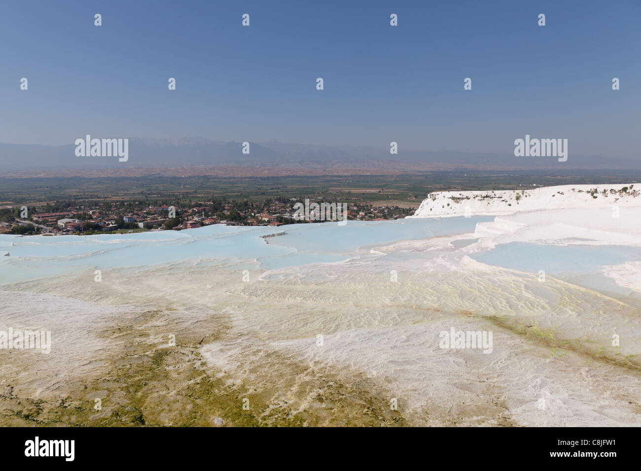 Calcium waterfalls Pamukkale Turkey Stock Photo - Alamy