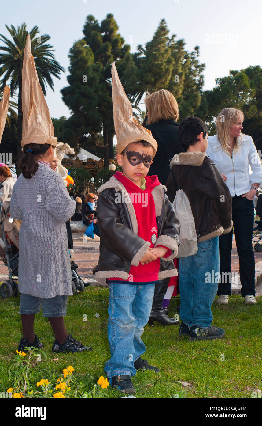 Nice, France, Young Children, Enjoying Annual Carnival Events on Street ...