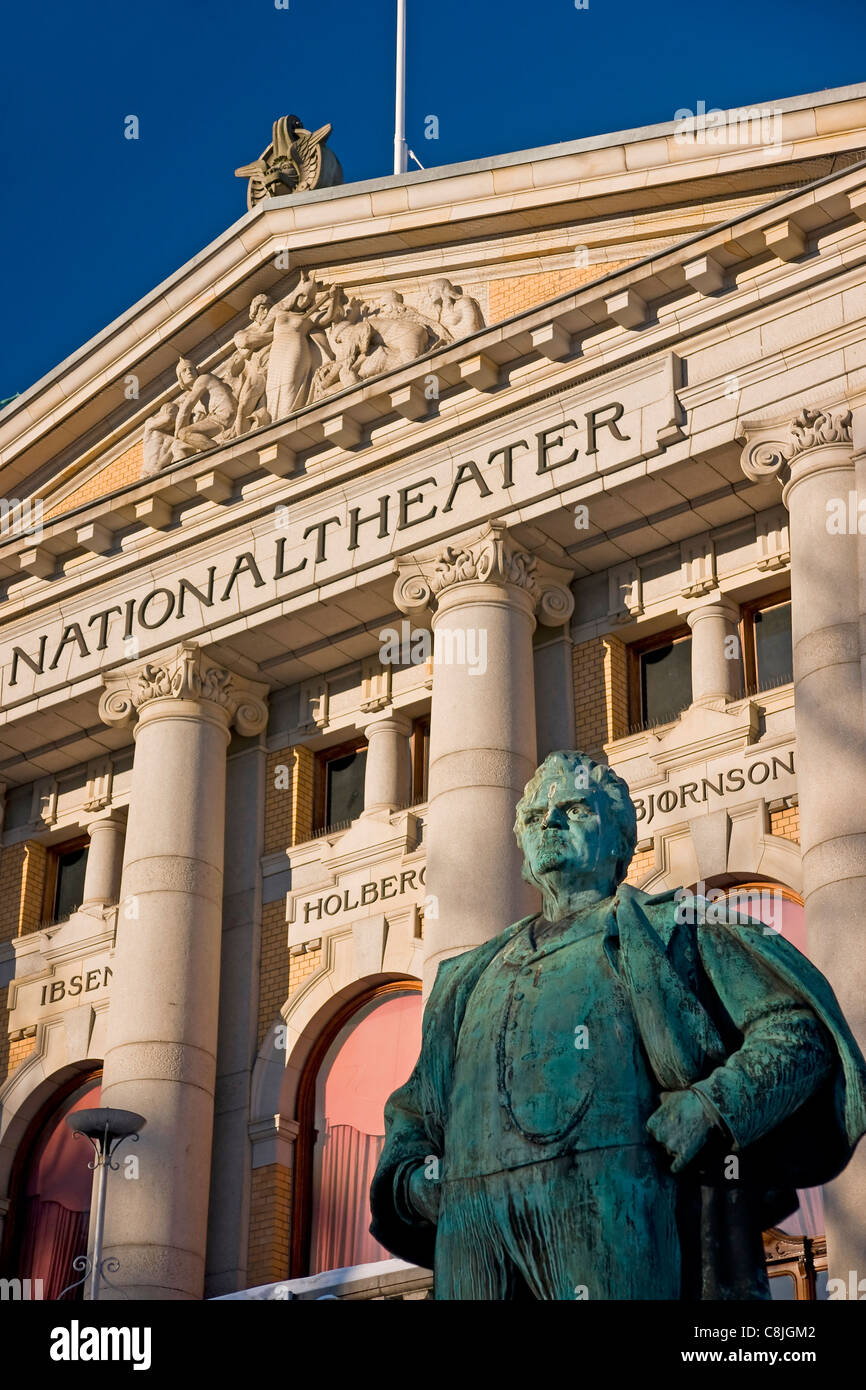 National theatre, Oslo Stock Photo - Alamy