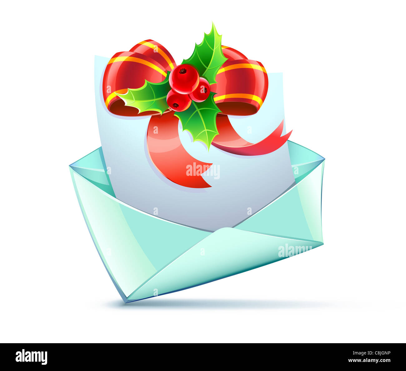 Christmas card illustration Cut Out Stock Images & Pictures - Alamy