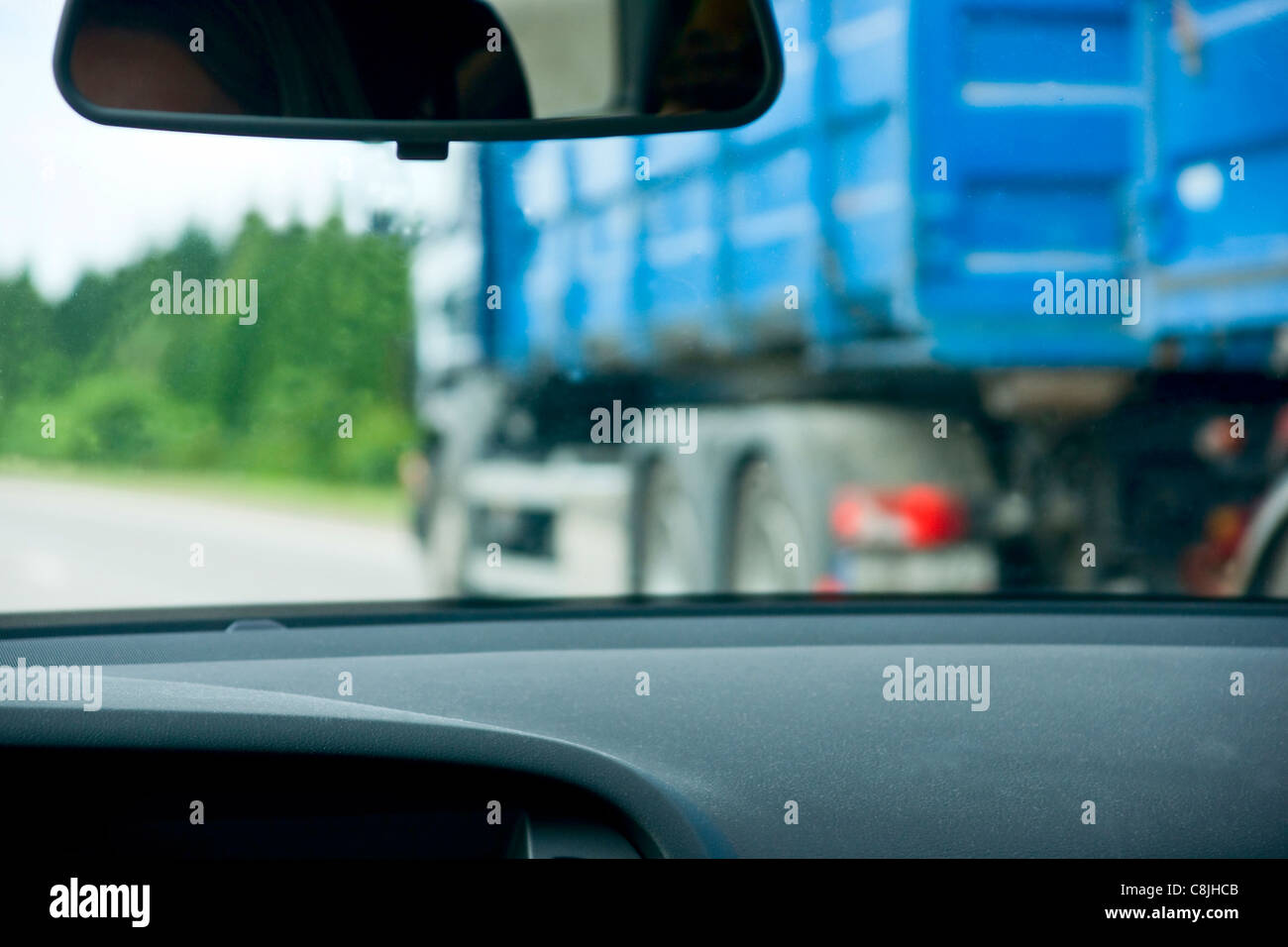 Inside car view Stock Photo - Alamy