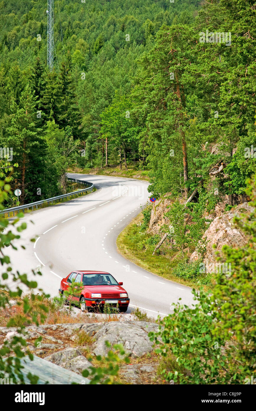Road in Sweden Stock Photo - Alamy