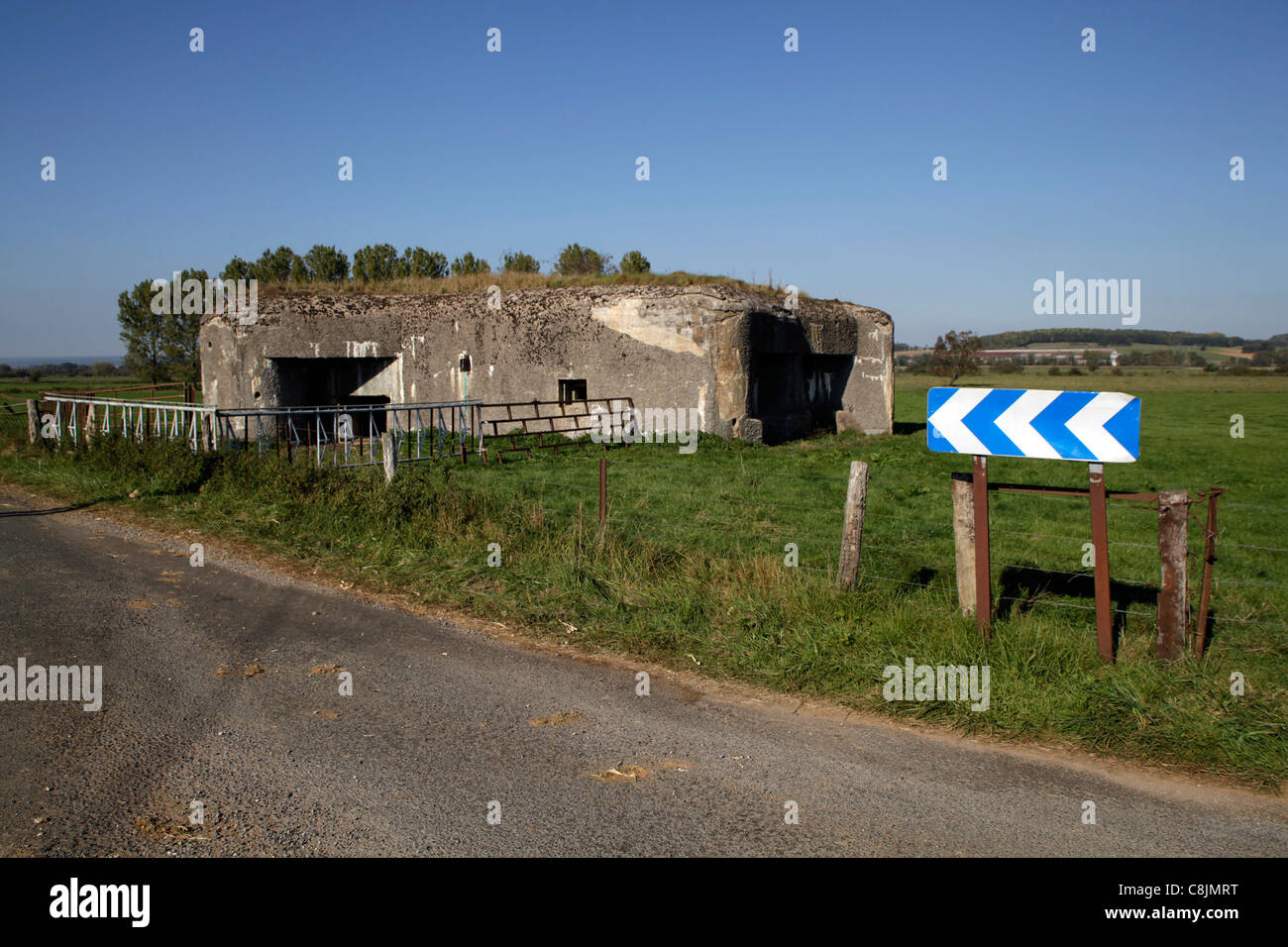 Old Blockhouse from world war 2 on the Maginot Line in France Stock ...