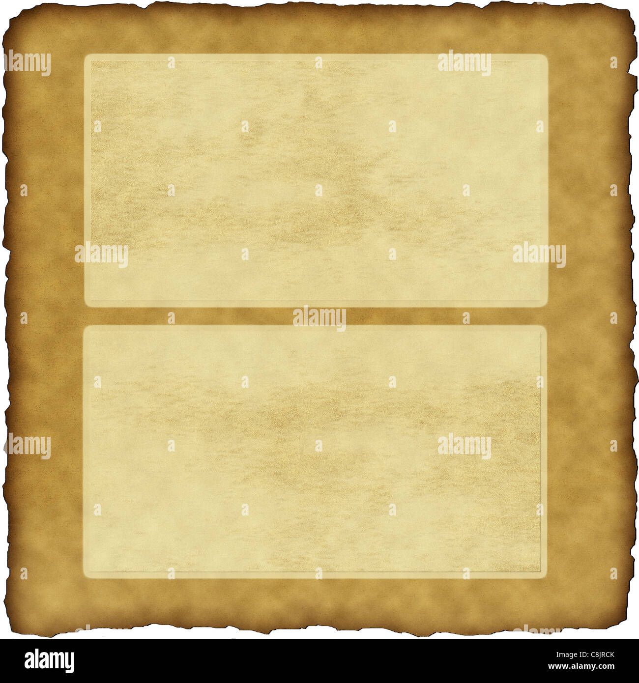vintage scrapbook old paper with frames Stock Photo - Alamy