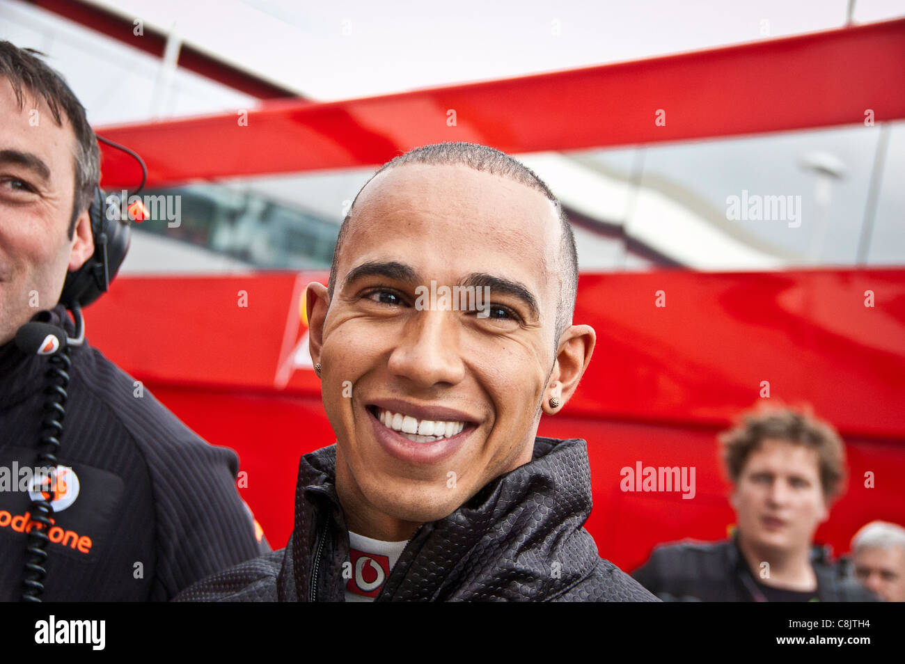 Lewis Hamilton, Silverstone Paddock, 2011 Stock Photo - Alamy